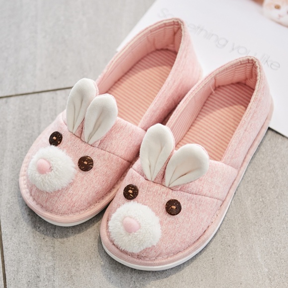 DUDU Town | Shoes | Dudu Town Pink Bunny Cotton Slipper | Poshmark